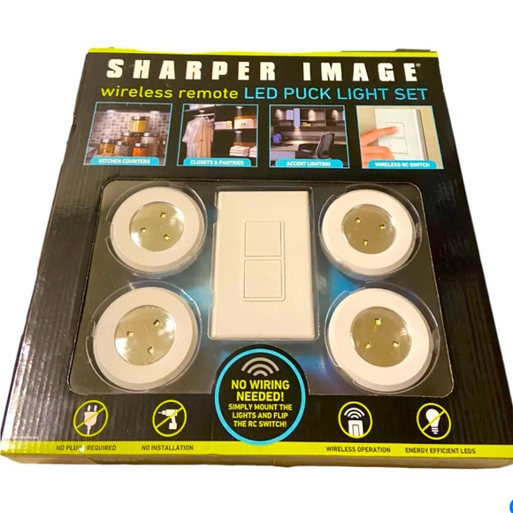Sharper Image | Other | Led Puck Light Set By Sharper Image | Poshmark